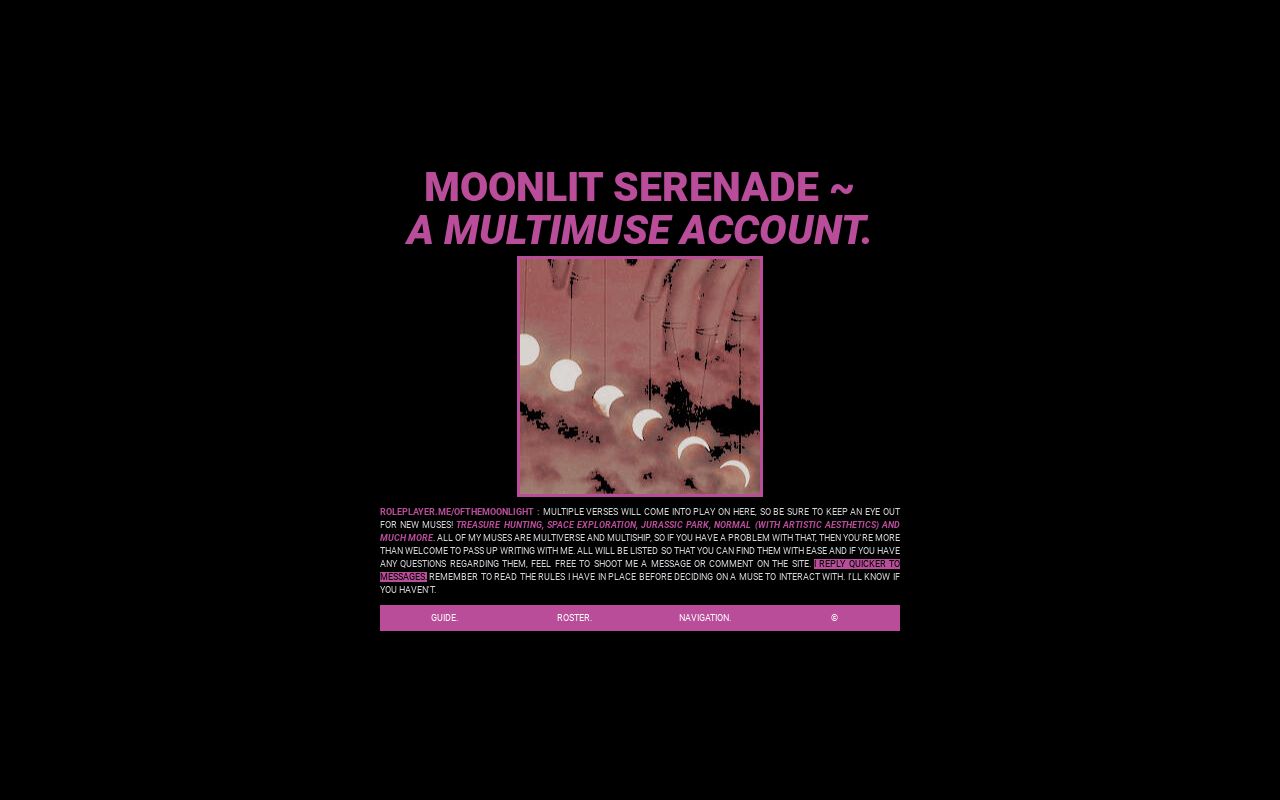 moonlit serenade page